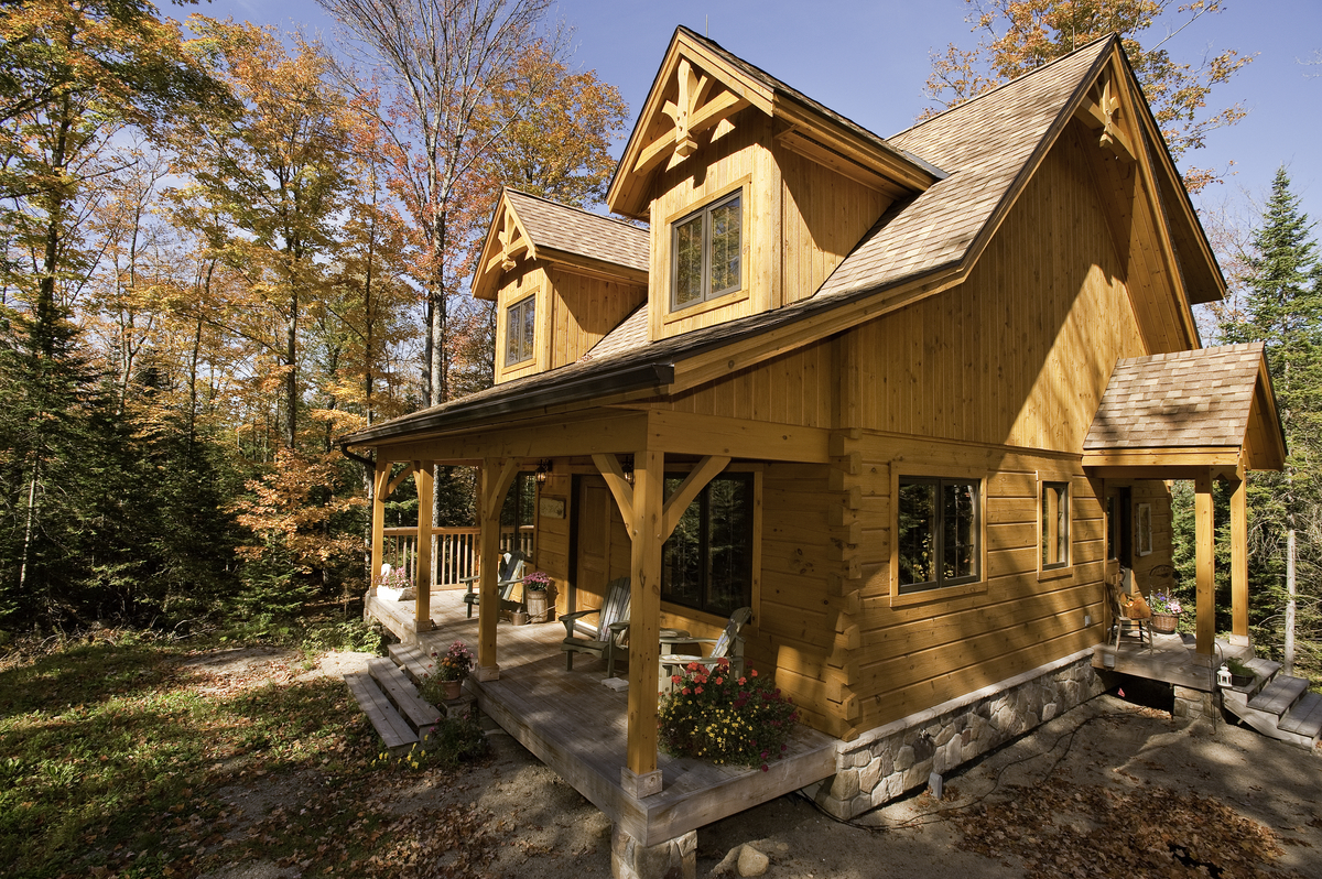 Solid Log Home Construction